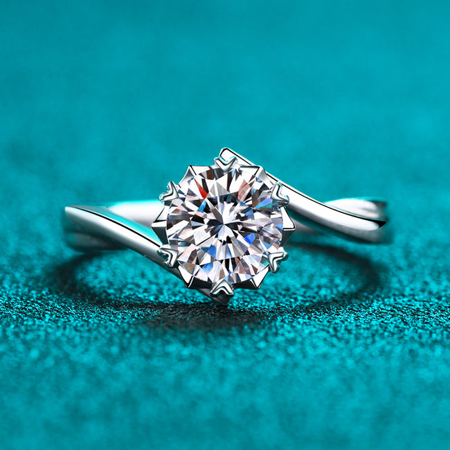 Morningstar Moissanite Engagement Ring Dazzling Delights